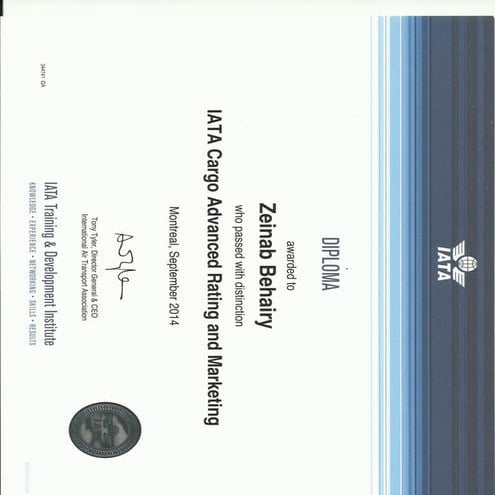 IATA Cargo Advanced Rating and Marketing Diploma | PDF