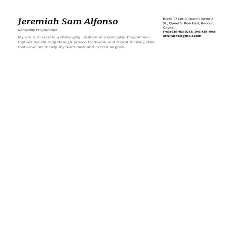 Adrian Floresca CV | DOC