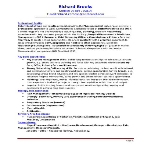 Lisa du Bock new CV | DOCX