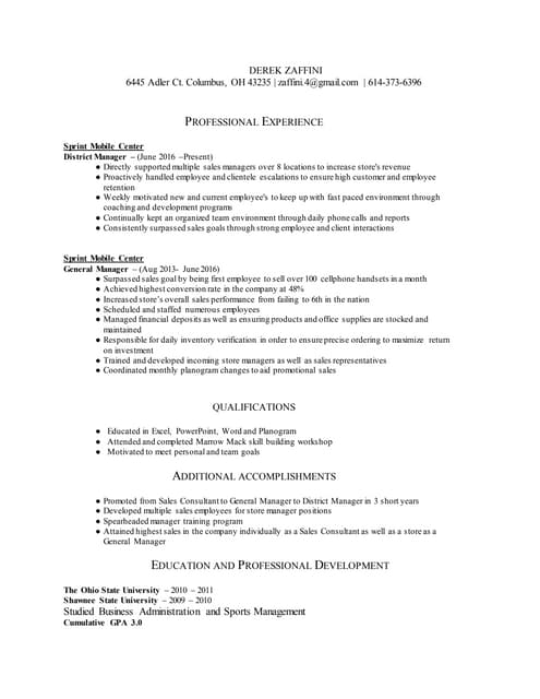 Zack Gross Resume V3 | PDF