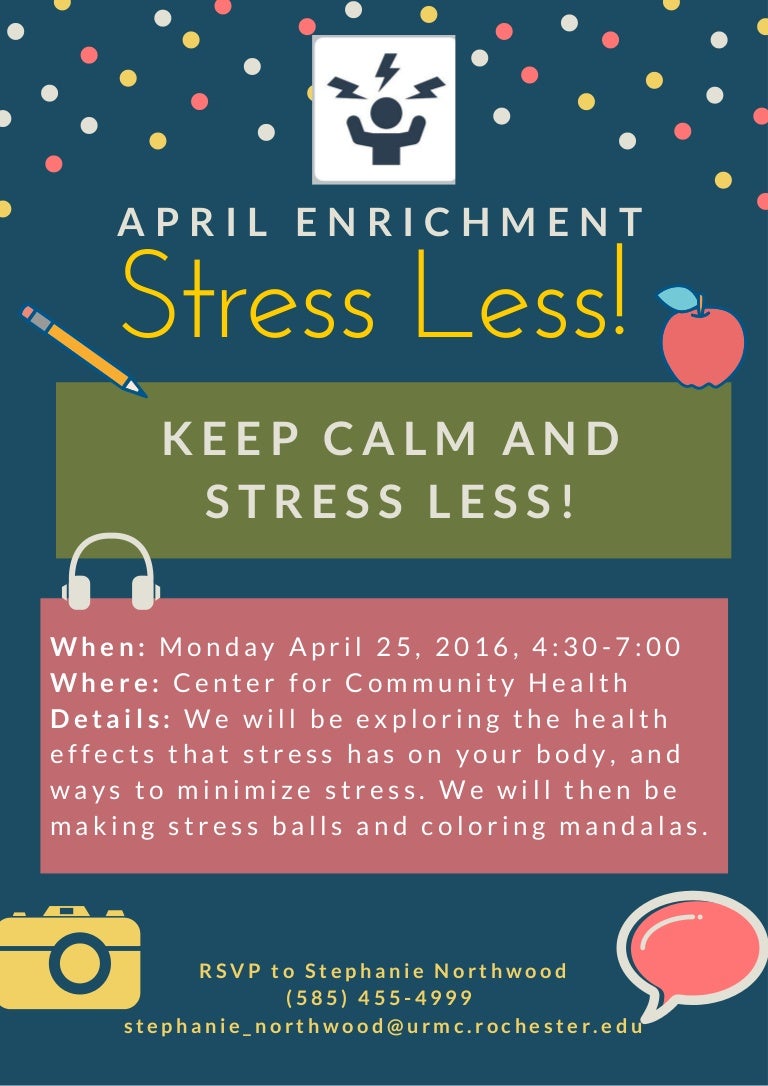 Stress Less! Updated Poster