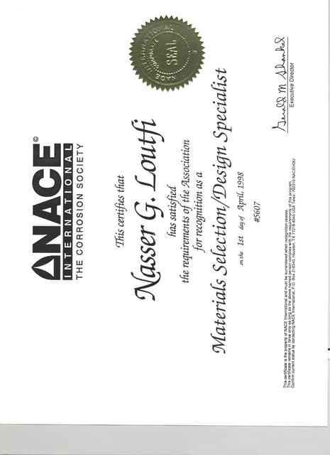 Nasser Company ID and Commissions | PDF