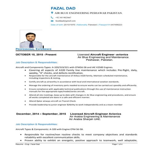 Fazal Dad Resume | DOC