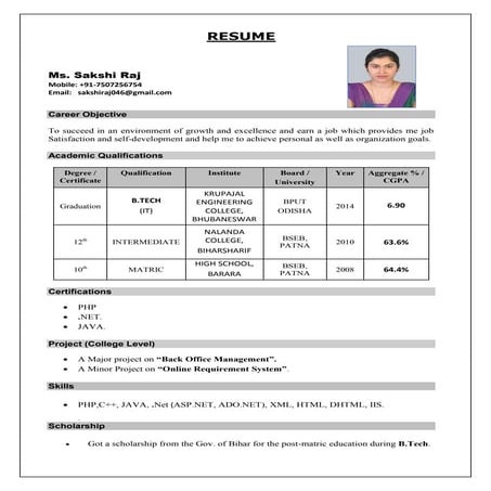Sakshi Resume | PDF