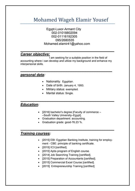 Mohamed Abdelkarim Mohamed Resume | DOCX