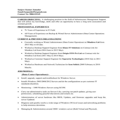 SUSHIL UPDATED RESUME | DOC