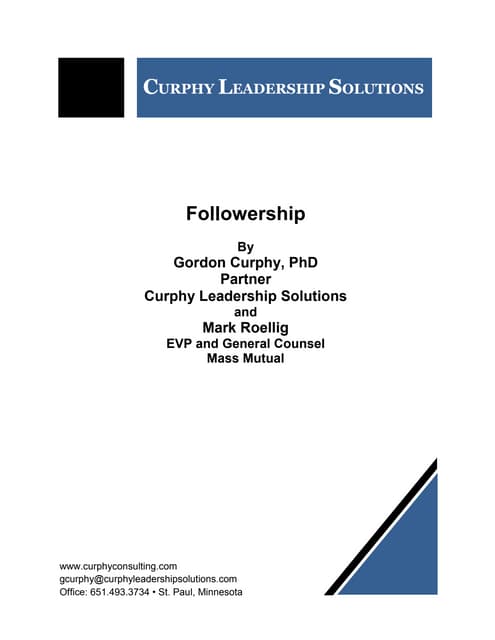 An Analysis Of Kelley S Typology Of Followership By Carol Magadza.Pdf