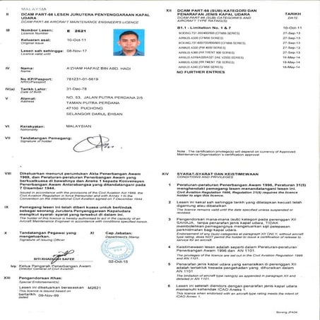 Dcam part-66 lic | PDF