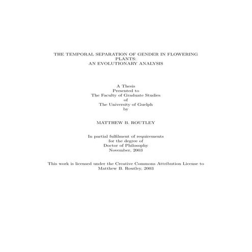 Evolution of plant sexual diversity and strategies promoting cross ...