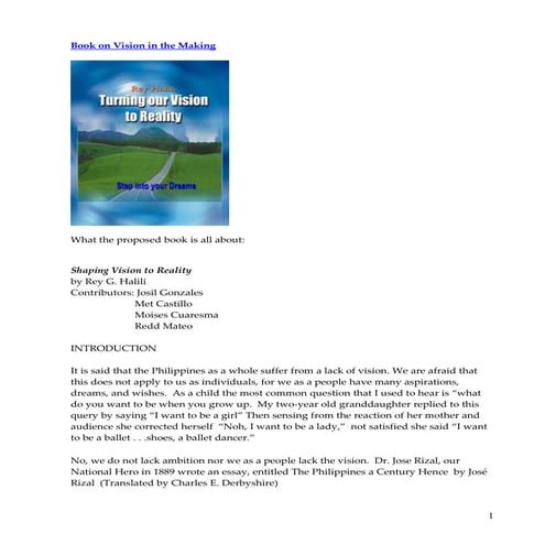 MS Book on Vision 3rd version | PDF