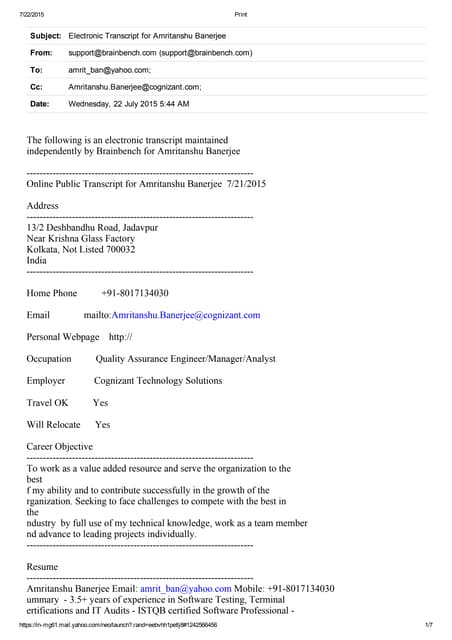 Software Testing - Brainbench | PDF | Computer Software and ...