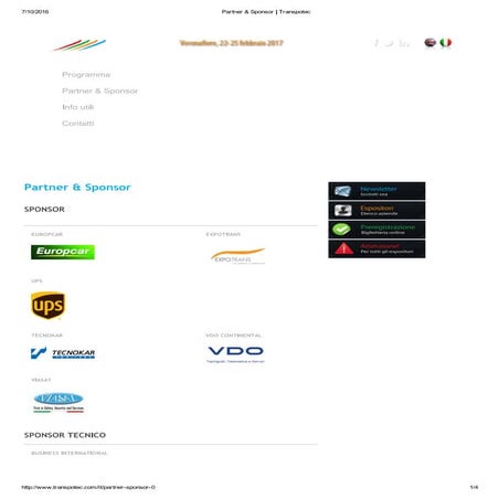 Partner & Sponsor Transpotec | PDF