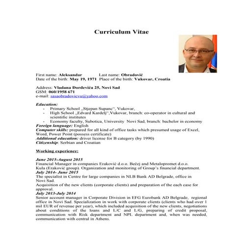 CV - Steven Bontekoe | DOC