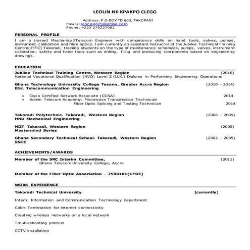 Francis CV | DOCX