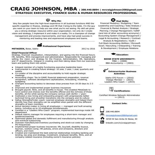 Wilson, Richard A..- Resume | PDF