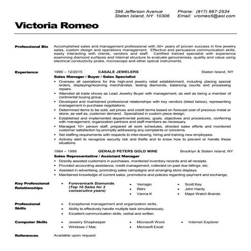 Vicky Romeo Resume | PDF