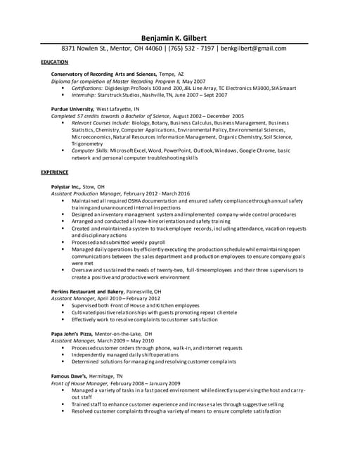Michael's Resume'.docx revised | PDF
