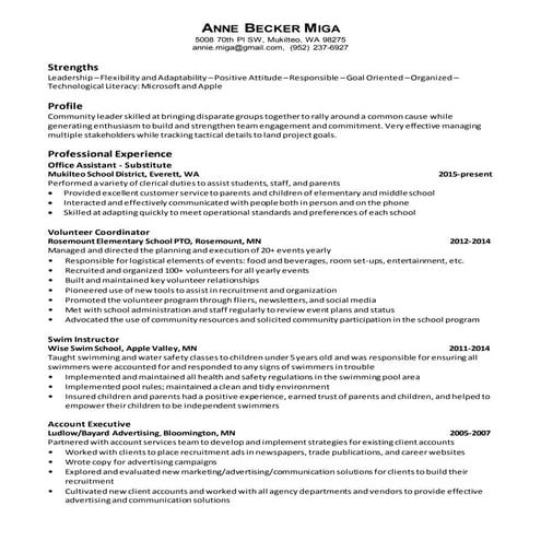 Mike Reid Resume 2016 | DOCX