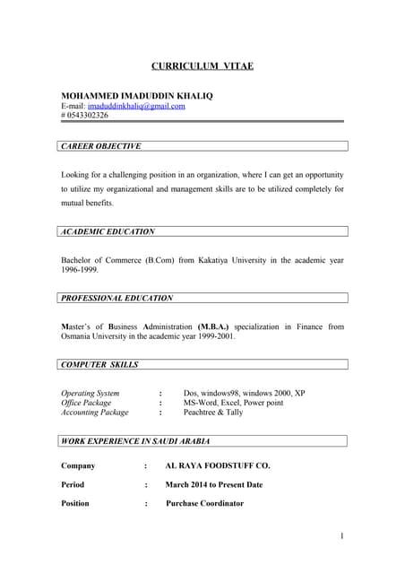 Resume Basheer | DOC | Logistics | Business