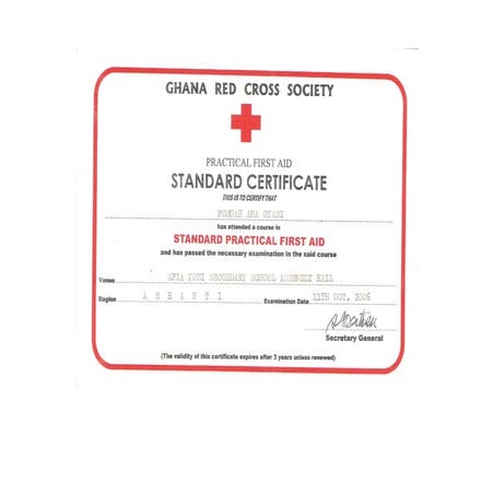 red cross cert | PPT