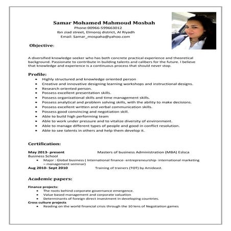 updated Samar mosbah | DOC