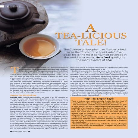 60-61 tea story | PDF | Food & Drink
