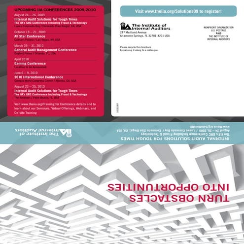 IIA Conference Brochure | PDF