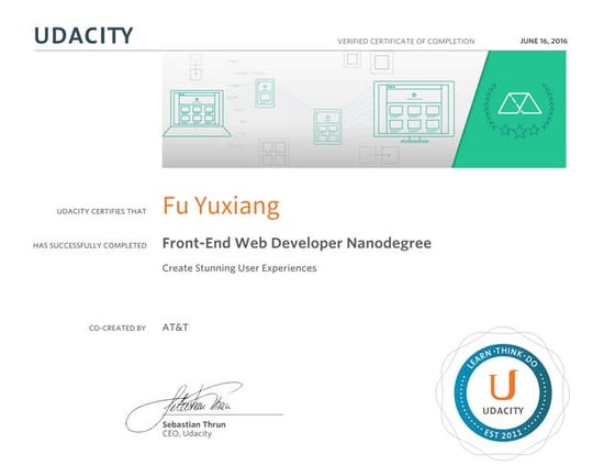 Udacity certificate | PPT