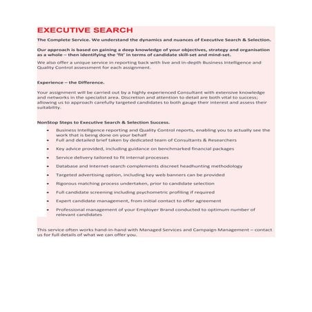 EXECUTIVE SEARCH | DOC