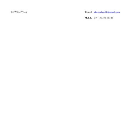 kowsi resume-1 | DOC