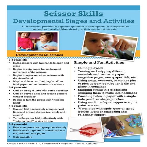 Scissor Skills Handout | PDF | Parenting Babies and Toddlers | Parenting
