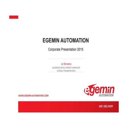 General presentation Egemin 2015 | PDF