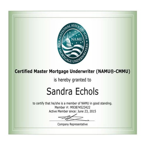 NAMU CMMU Certificate | PDF