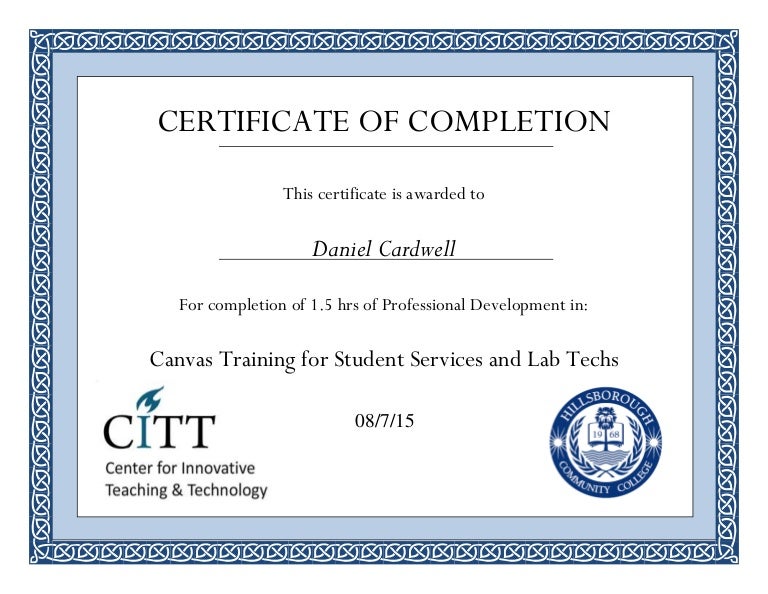 template for certificates