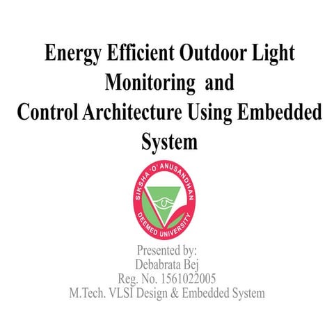 Energy Efficient Outdoor Light Monitoring and | PPT