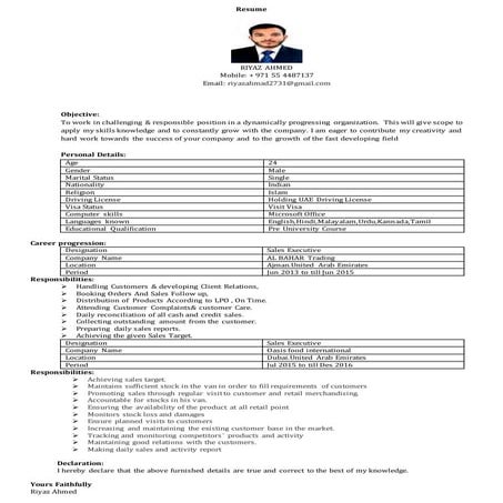 cv riyaz (1) (2) - Copy | DOCX