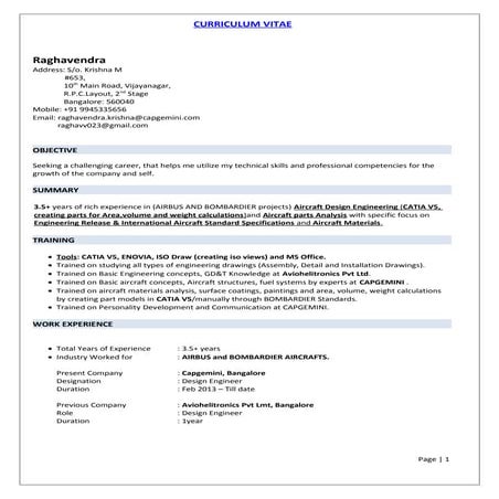 RAGHAVENDRA_RESUME | DOC