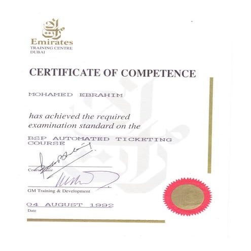 Emirates BSP course Training | PDF