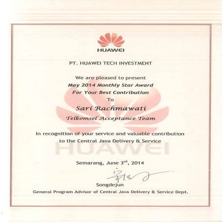 Huawei Certificate | PDF
