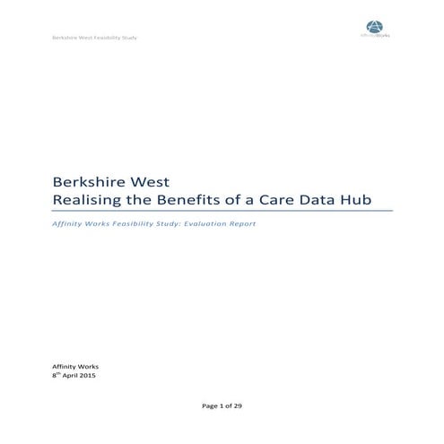 9th April- Berkshire West Data Study FINAL v1_0 | PDF | Information Services Industry | Industries