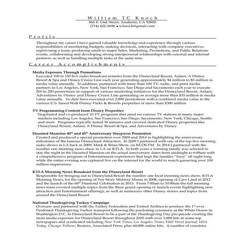 TC Resume | PDF