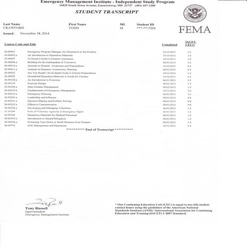 FEMA Transcript | PDF