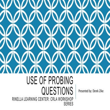 Use of Probing Questions | PPTX