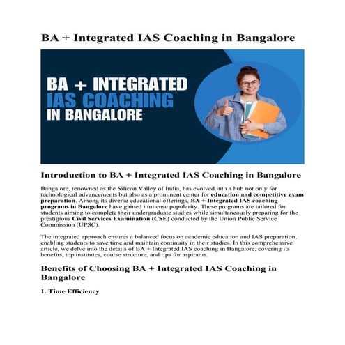 BA + Integrated IAS Coaching in Bangalore.docx