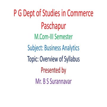 Ba syllabus | PPT
