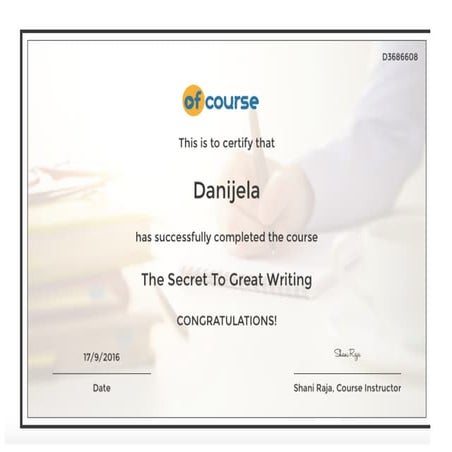 Danijela writing | PDF