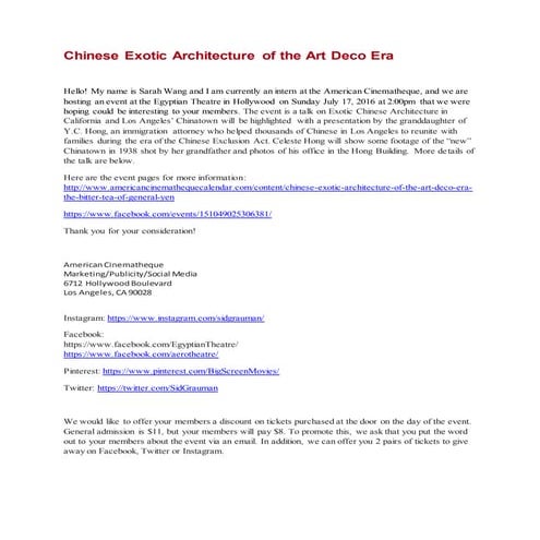 Reach out drafts | PDF