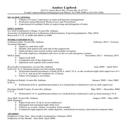 Andy Johnson Resume | PDF