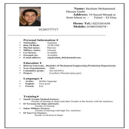 hesham_cv | DOC