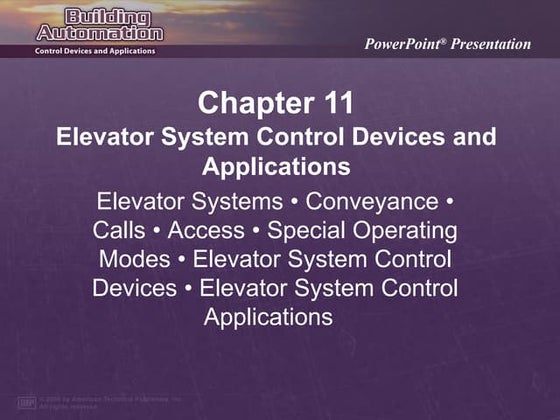 Elevator Trafic Analysis Basics | PPT